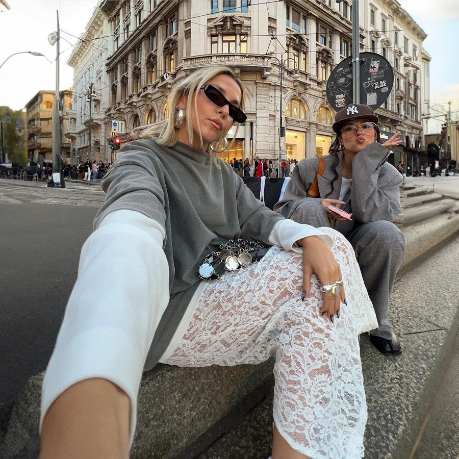 White Lace Midi Skirt – ACC MODE