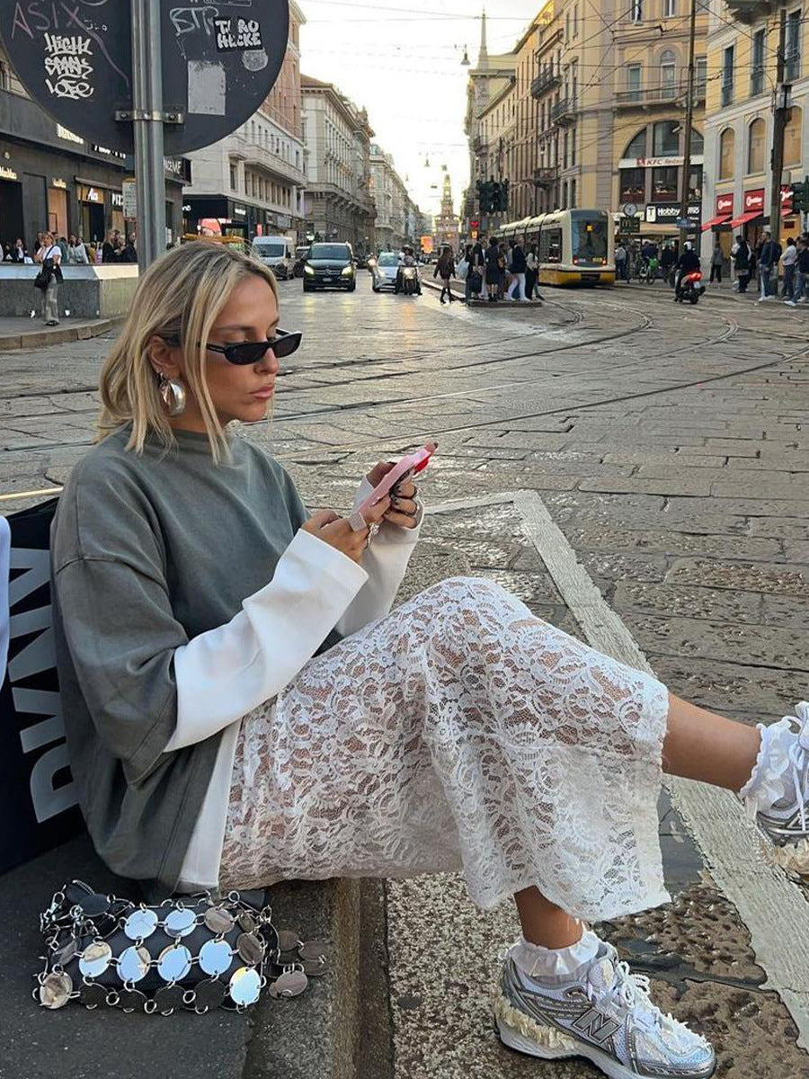 White Lace Midi Skirt – ACC MODE